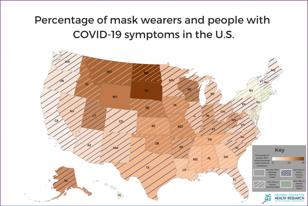 Map of Covid and Mask | National Center for Health Research